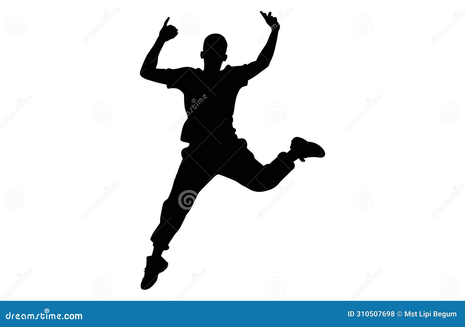 Energetic Man Activity Silhouette, Man Icon, Energetic Man Concept ...