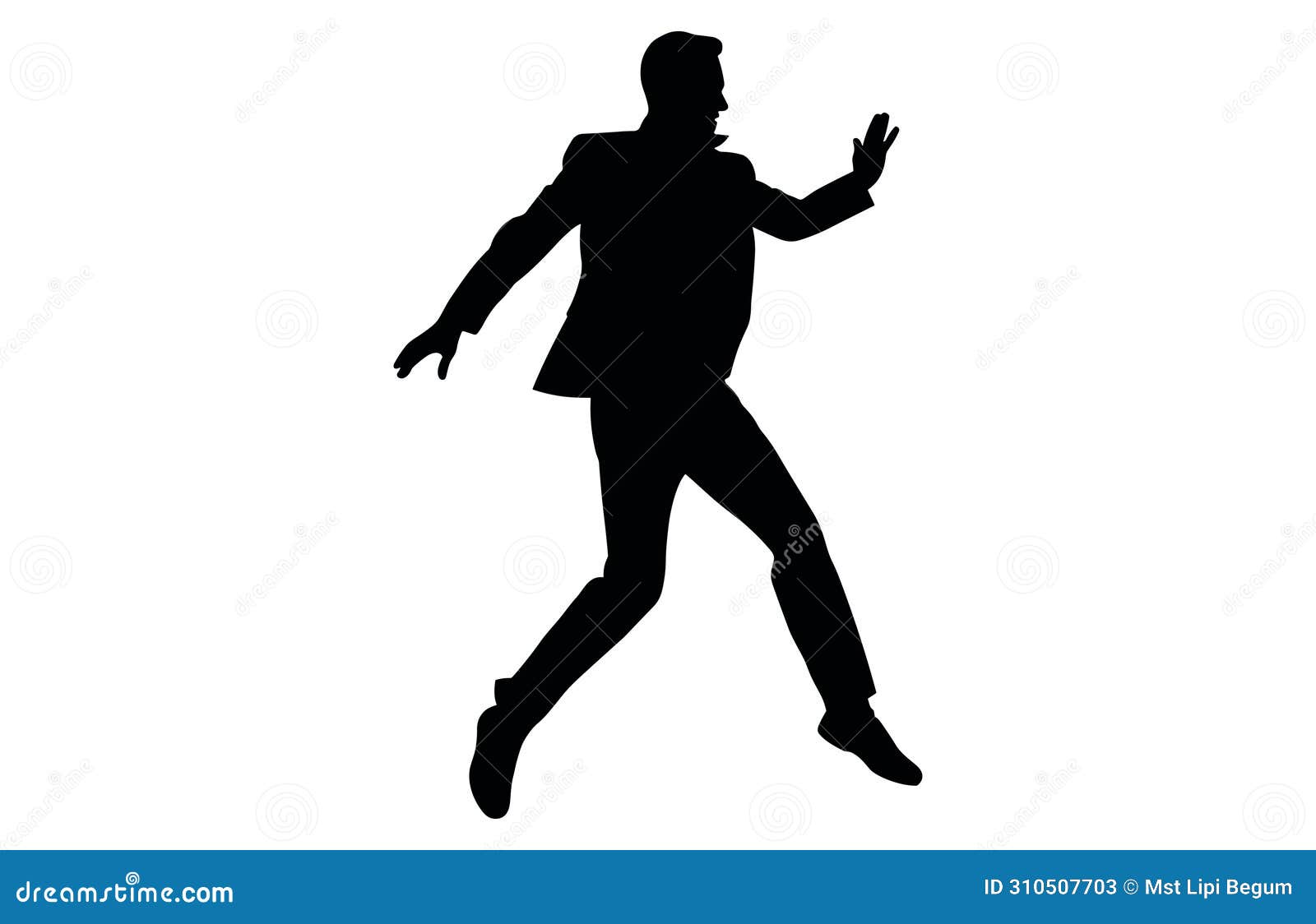 Energetic Man Activity Silhouette, Man Icon, Energetic Man Concept ...