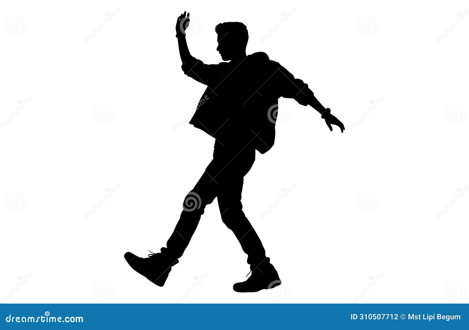Energetic Man Activity Silhouette, Man Icon, Energetic Man Concept ...