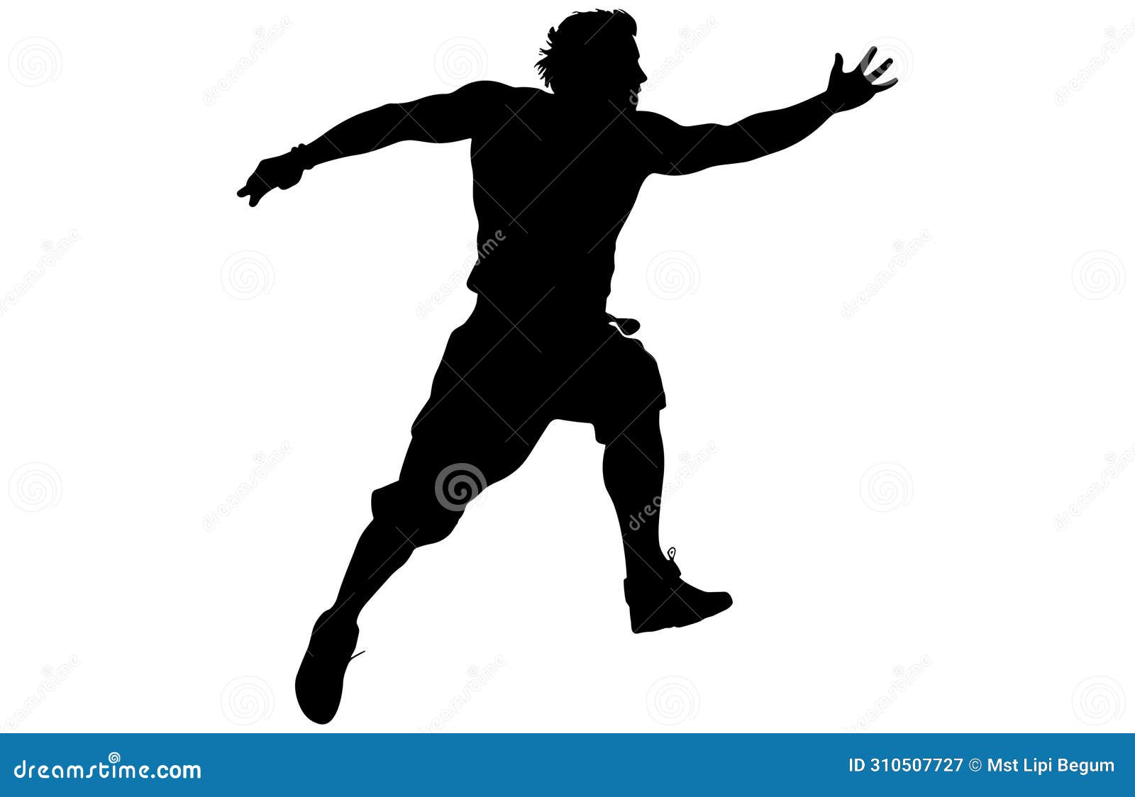 Energetic Man Activity Silhouette, Man Icon, Energetic Man Concept ...