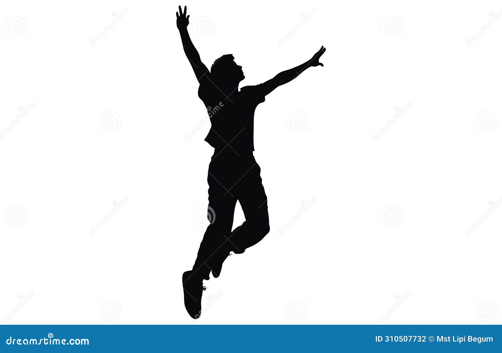 Energetic Man Activity Silhouette, Man Icon, Energetic Man Concept ...