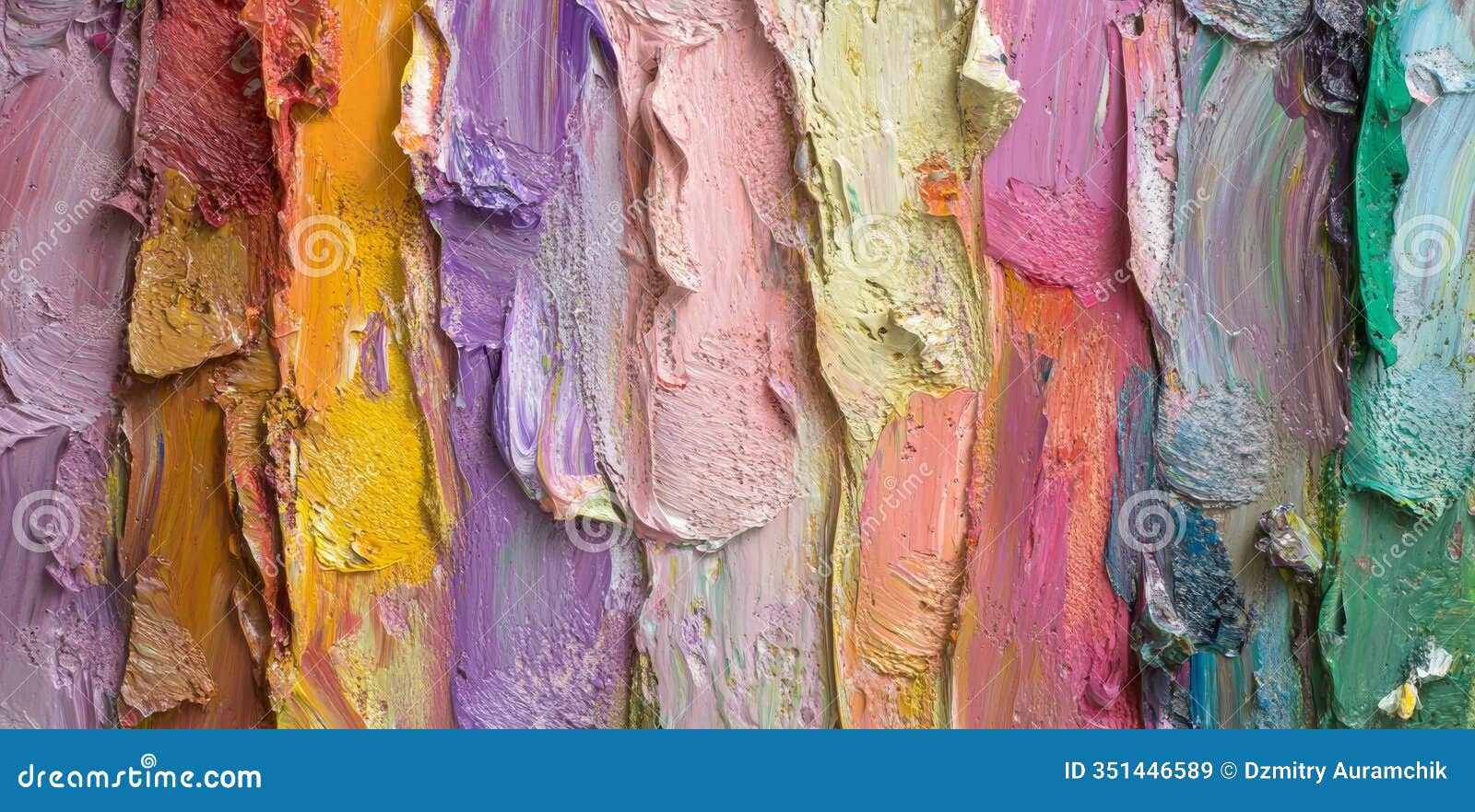 Energetic, Multicolored Strokes Exhibit Artistic Texture and a Bold ...