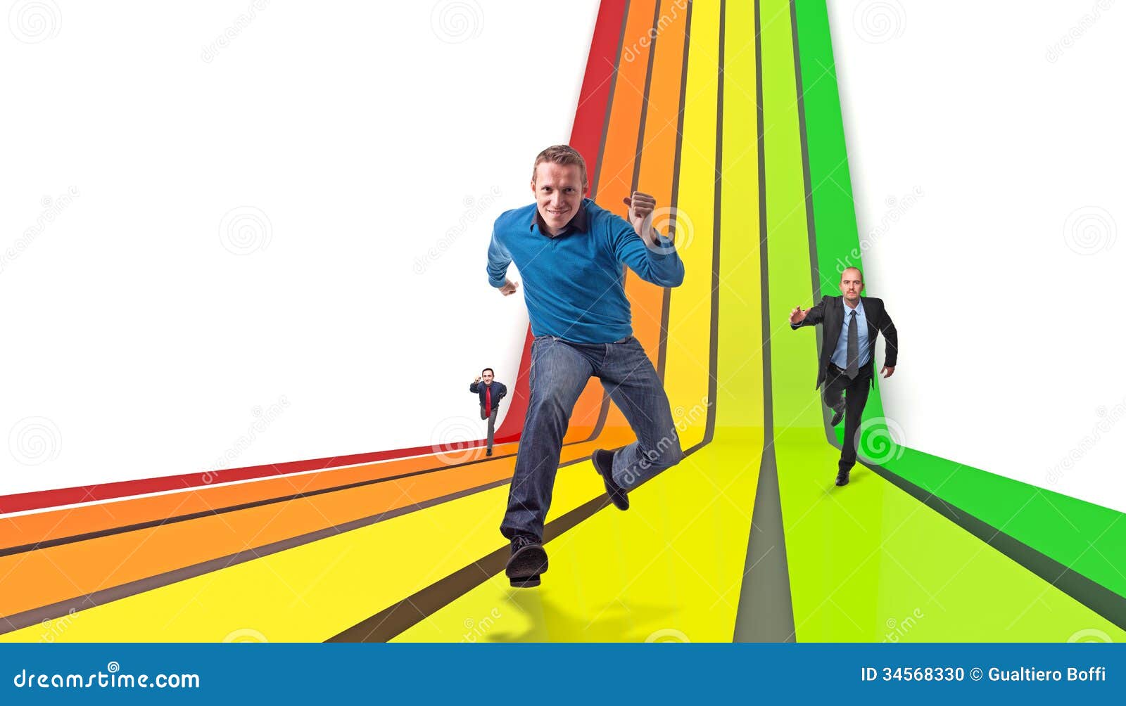 Energetic run stock photo. Image of running, arrow, consumption - 34568330