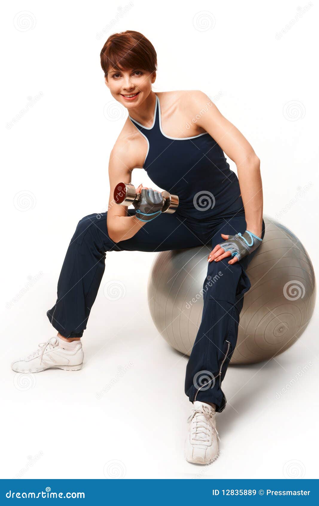 Energetic woman stock image. Image of brunette, energetic - 12835889