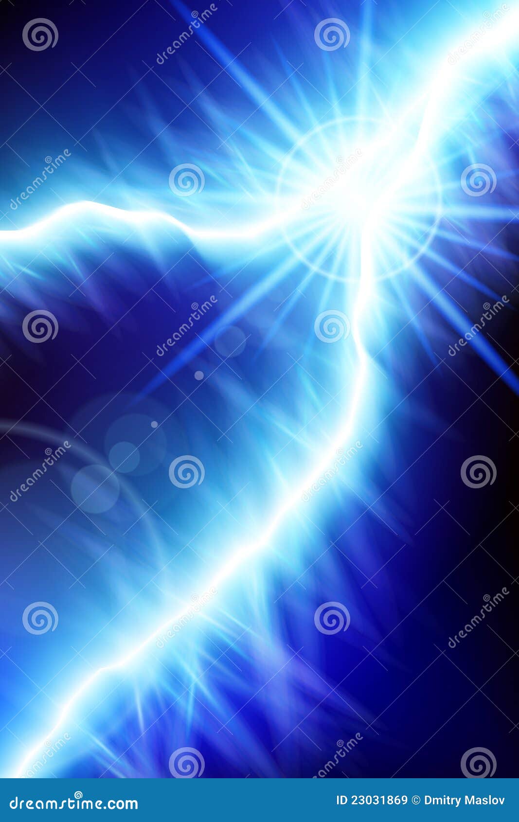 Energia azul ilustração do vetor. Ilustração de aréola - 23031869