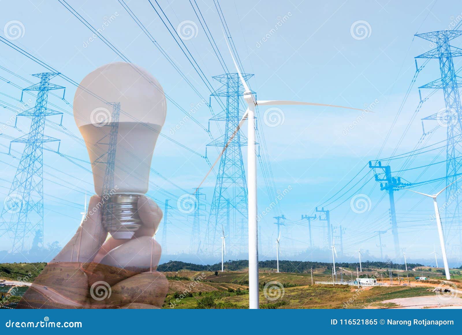 Energieeinsparung Mit Der EnvironmentRenewable Energie Stockbild - Bild ...