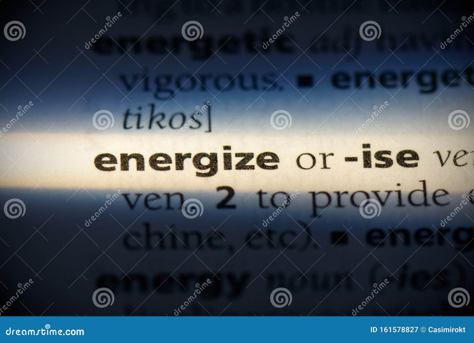 Energize stock image. Image of idea, info, closeup, book - 161578827