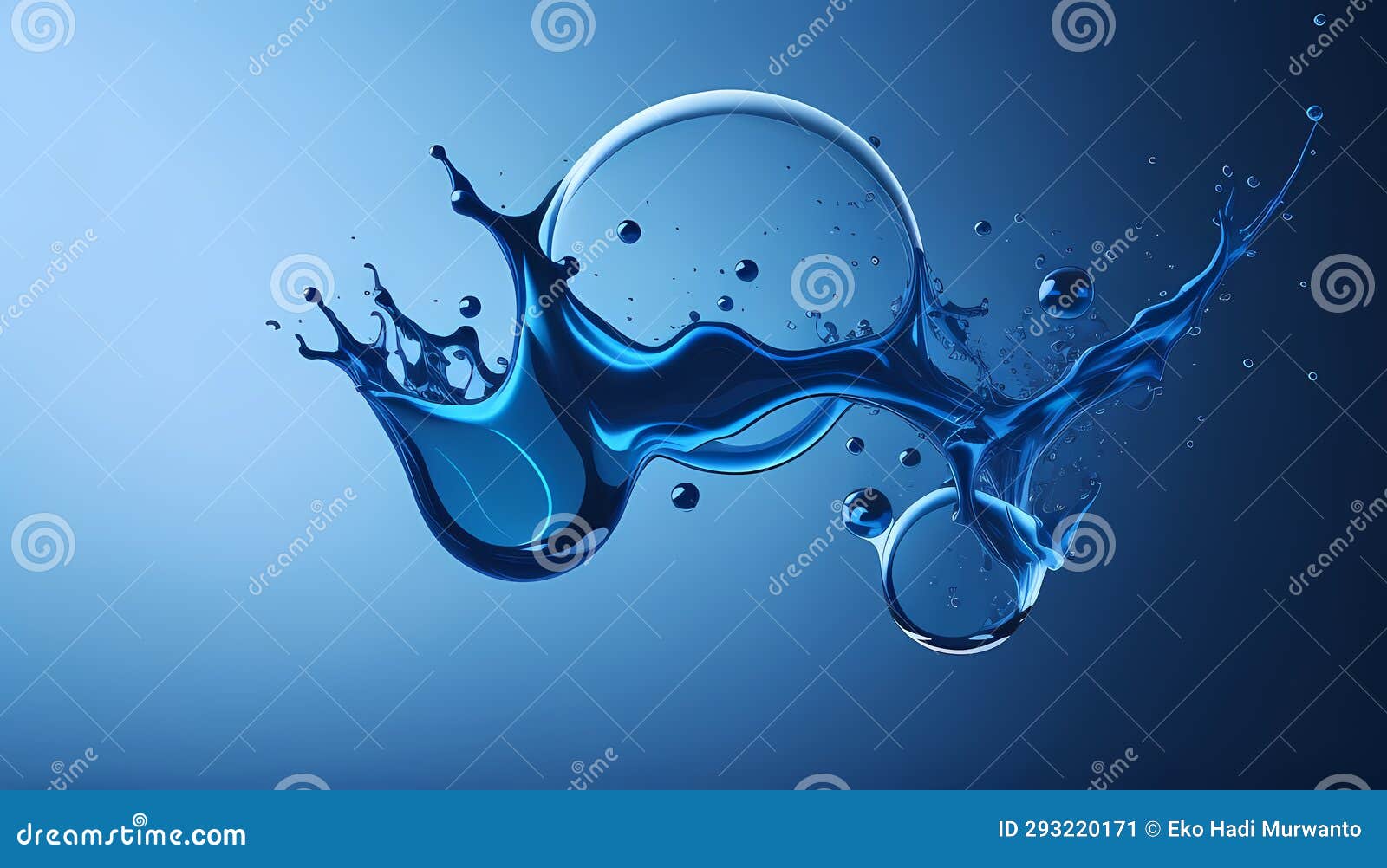 Lively 3D Bubble And Splash Delight For PowerPoint Royalty-Free Stock ...