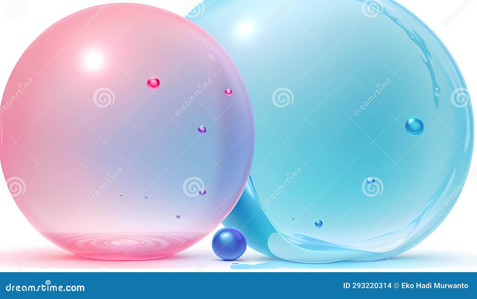 Lively 3D Bubble and Splash Delight for PowerPoint Stock Illustration - Illustration of ...