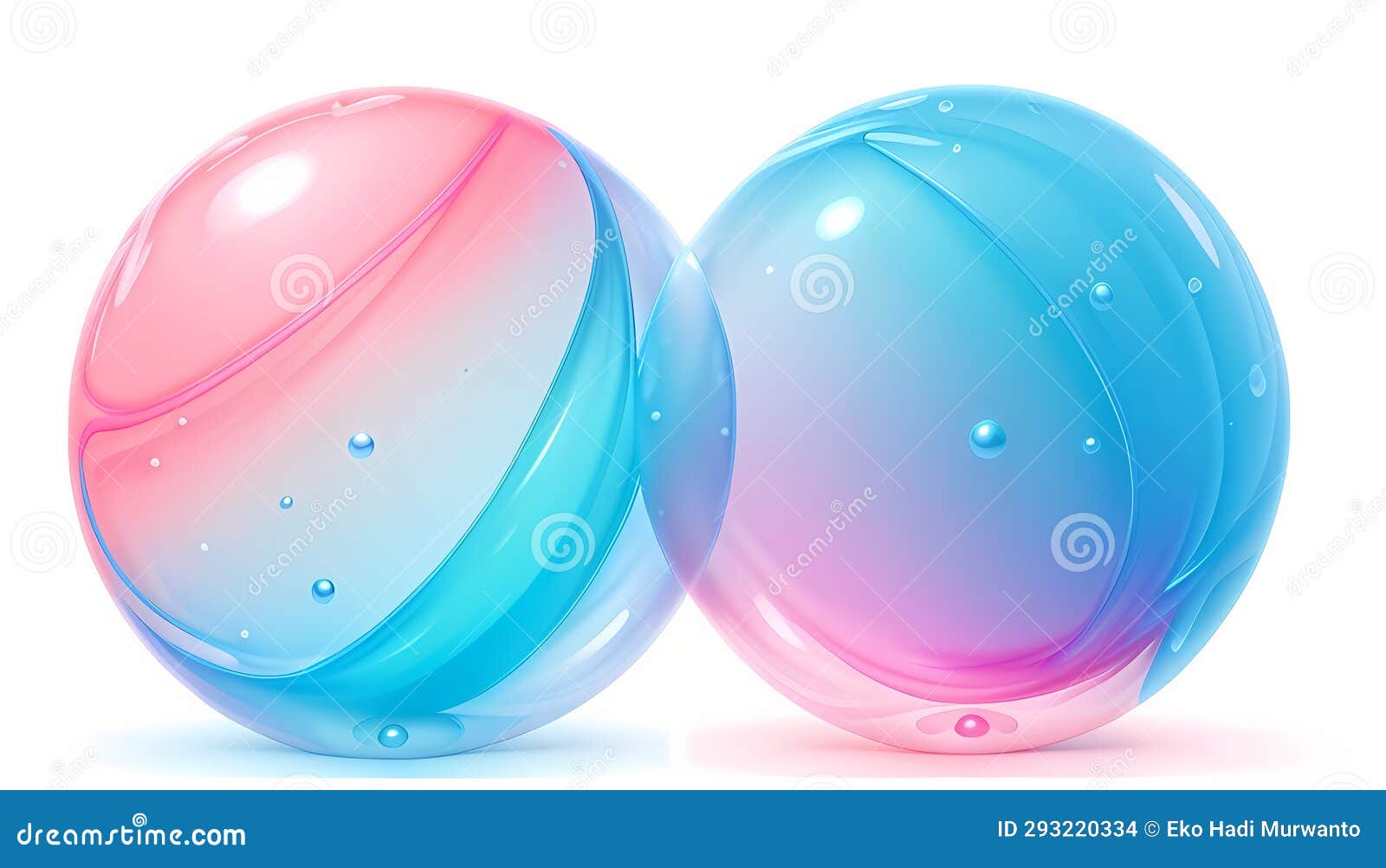 Lively 3D Bubble and Splash Delight for PowerPoint Stock Illustration - Illustration of ...