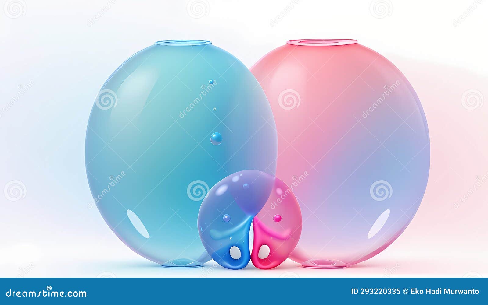 Lively 3D Bubble and Splash Delight for PowerPoint Stock Illustration - Illustration of ...