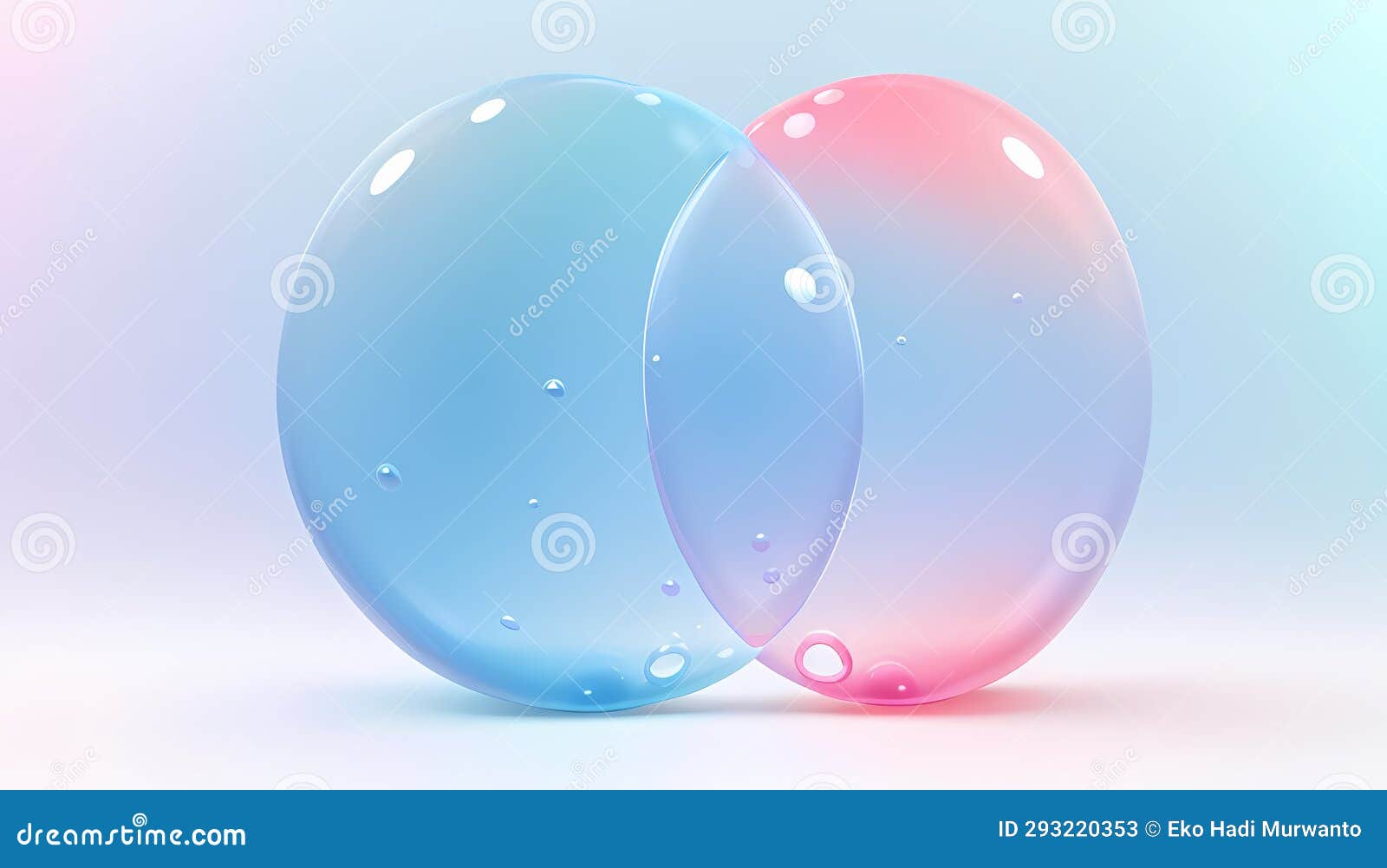 Lively 3D Bubble And Splash Delight For PowerPoint Stock Image ...