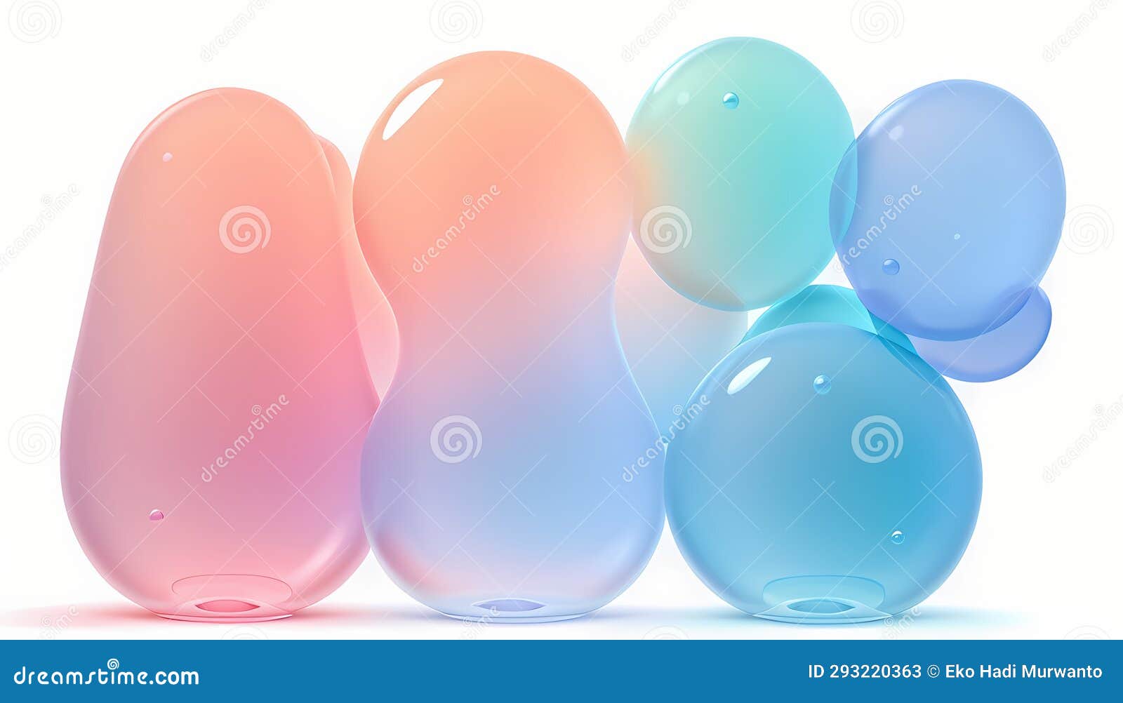 Lively 3D Bubble And Splash Delight For PowerPoint Stock Image ...