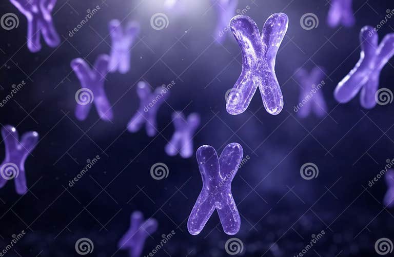 Molecular Visualization of X-Chromosome with Chromatin Dynamics Stock ...