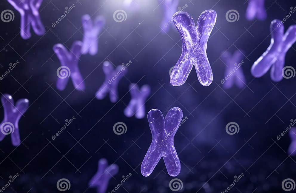 Molecular Visualization of X-Chromosome with Chromatin Dynamics Stock ...