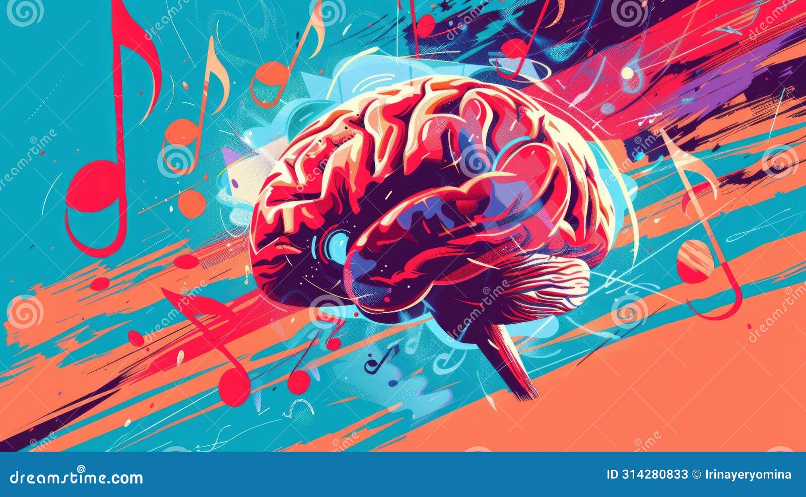 Energizing Brainwave Music for Exercise and Motivation Stock Image ...