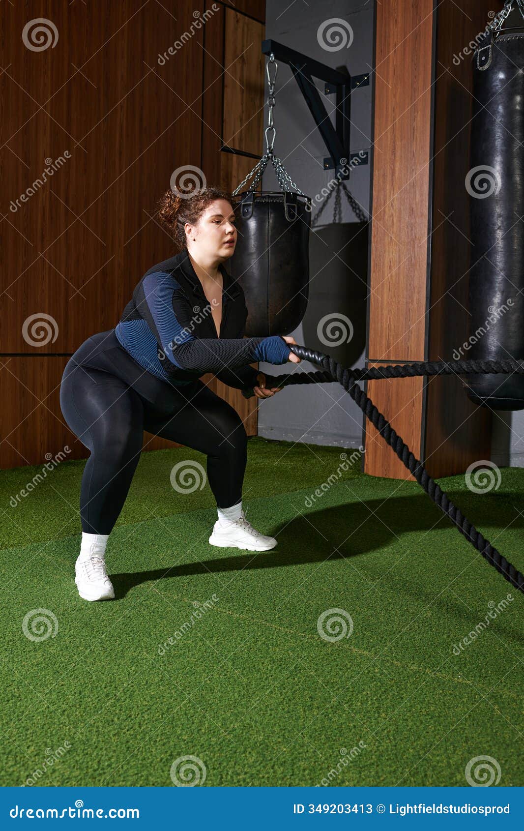 Energizing Workout Session Focusing on Strength Stock Image - Image of ...