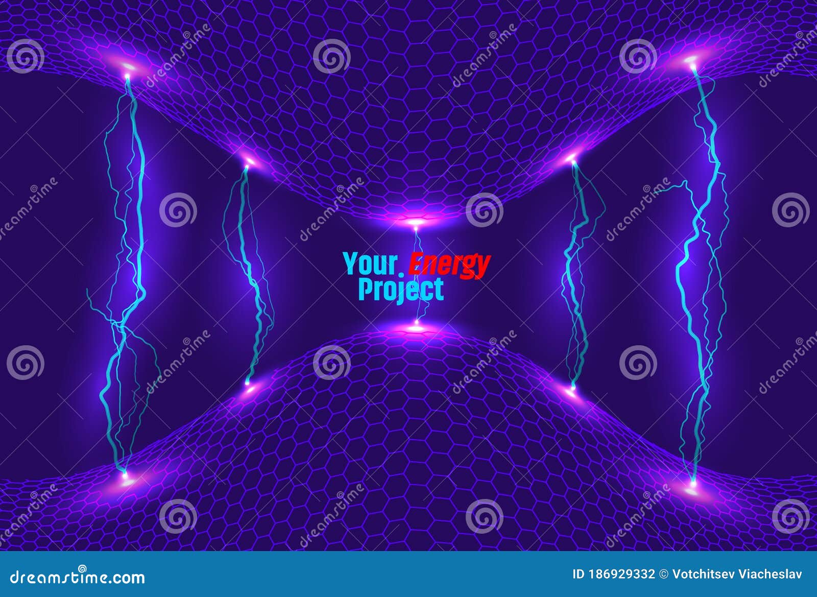 Energy Abstract background stock vector. Illustration of blue - 186929332