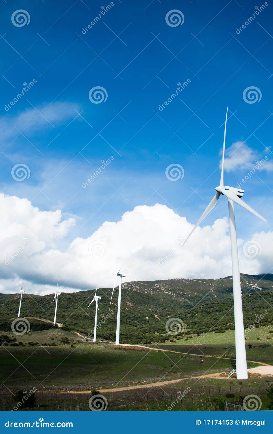 Energy in the air stock image. Image of windmill, mountain - 17174153
