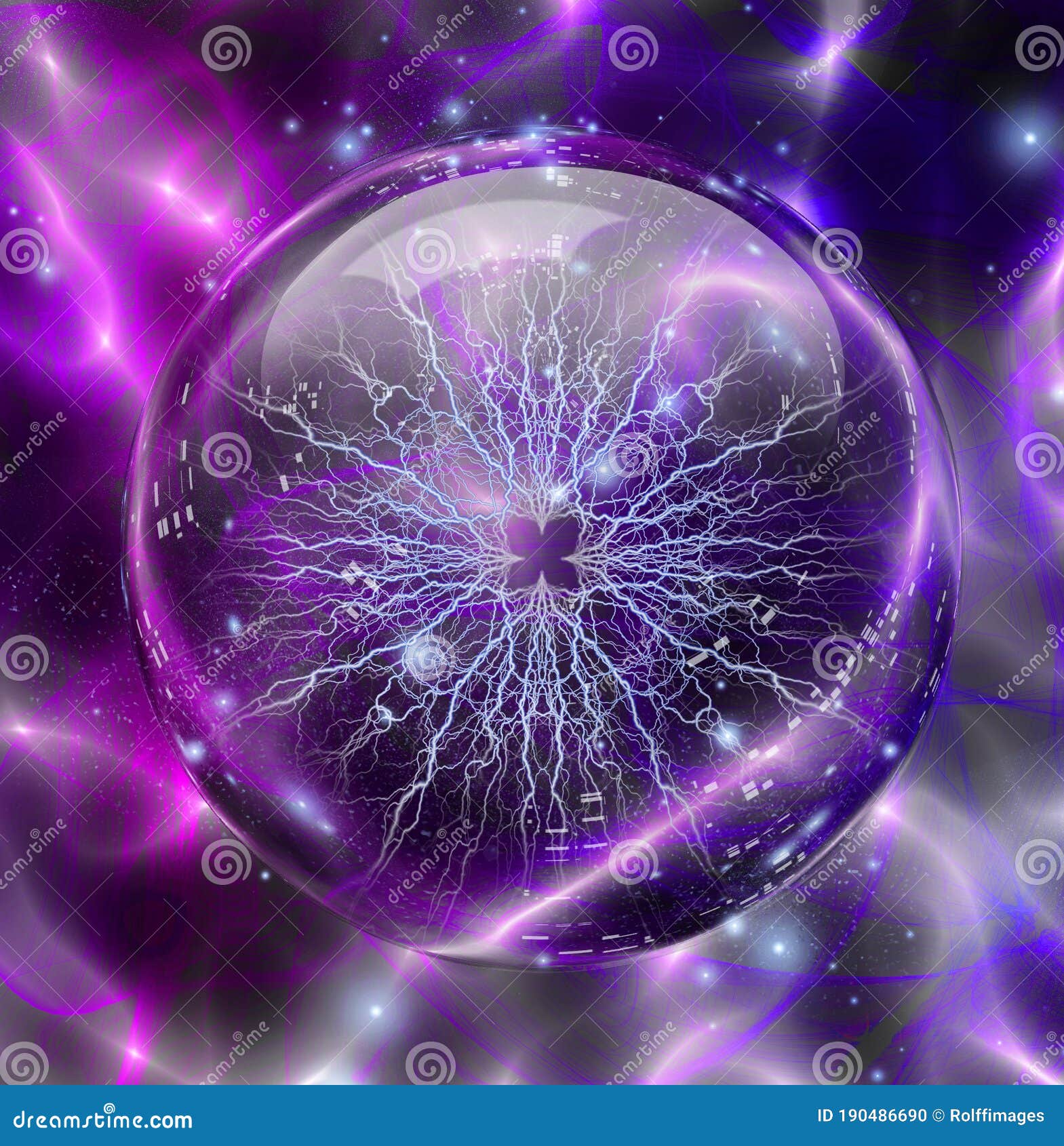 Energy ball stock illustration. Illustration of bubble - 190486690