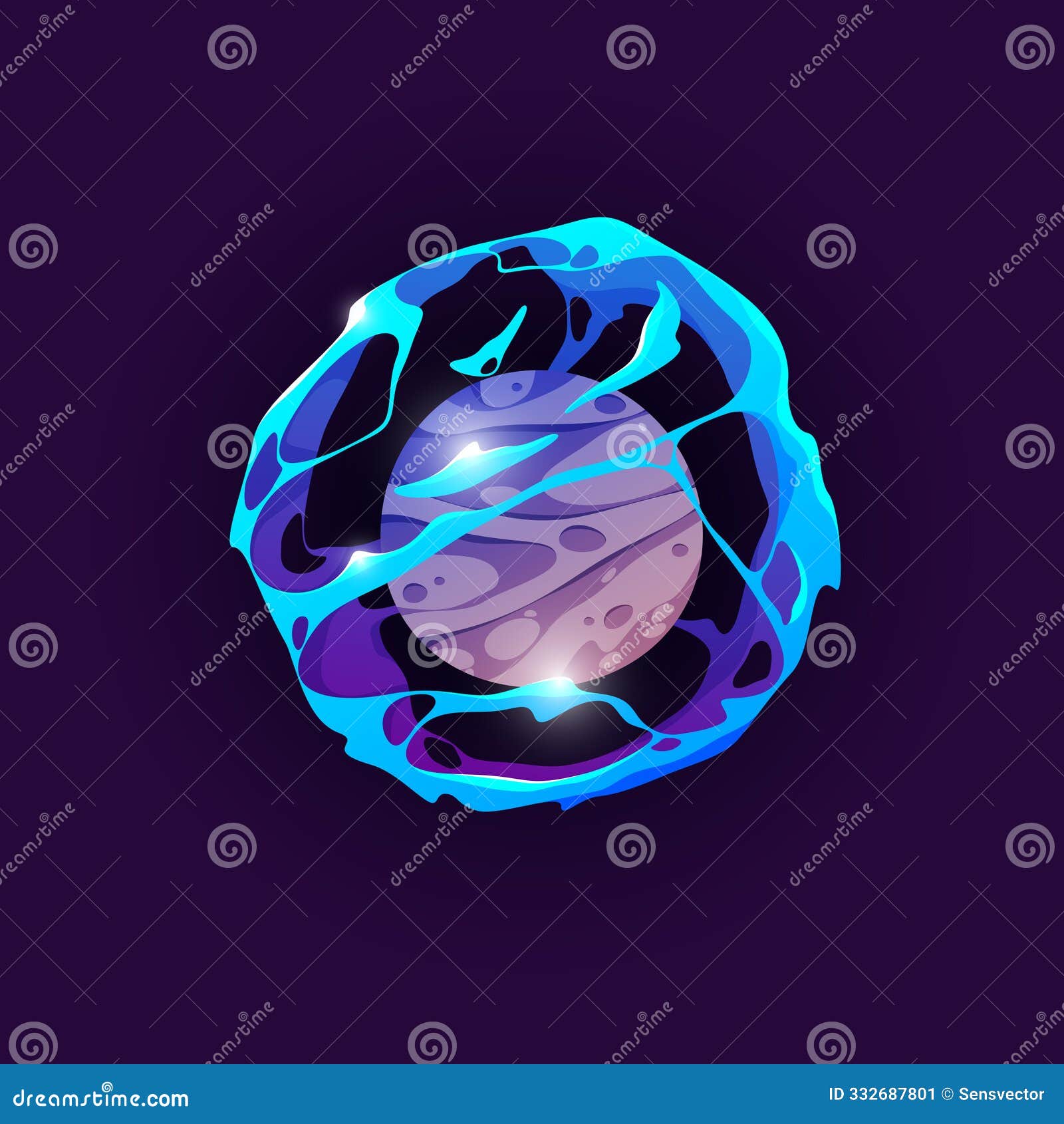 Energy Ball or Sphere, Forceful Power Stock Illustration - Illustration of crystal, circle ...