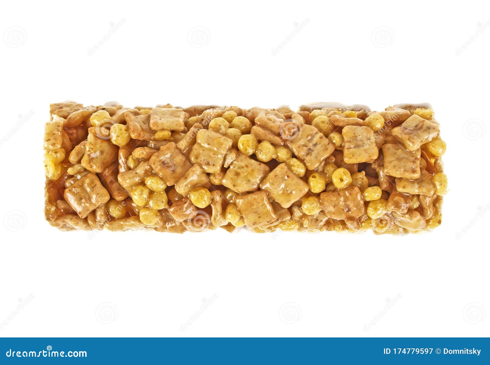 Energy Bar Isolated on White Background Stock Image - Image of dried ...