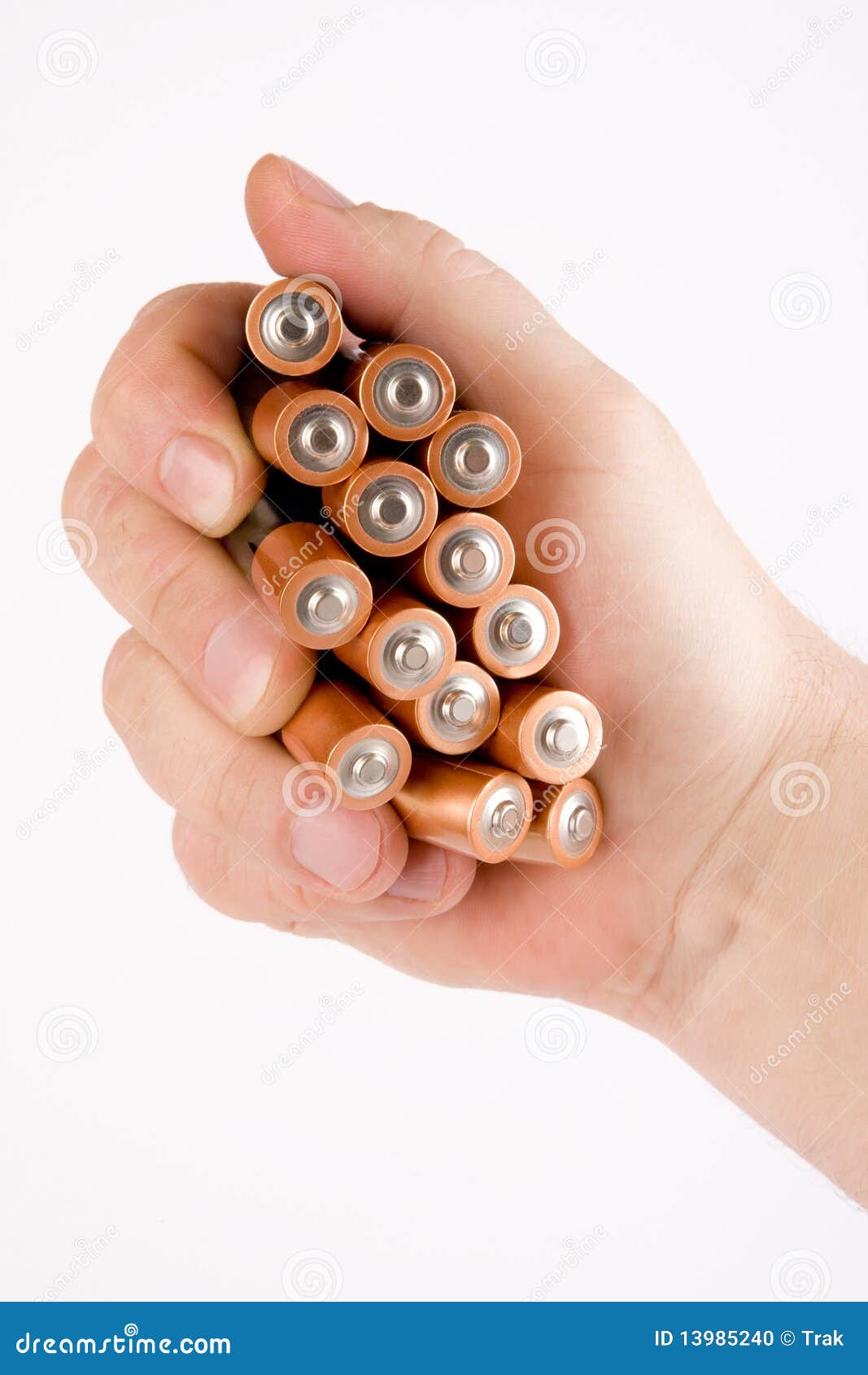 Energy of Batteries in a Hand Stock Photo - Image of hand, battery ...