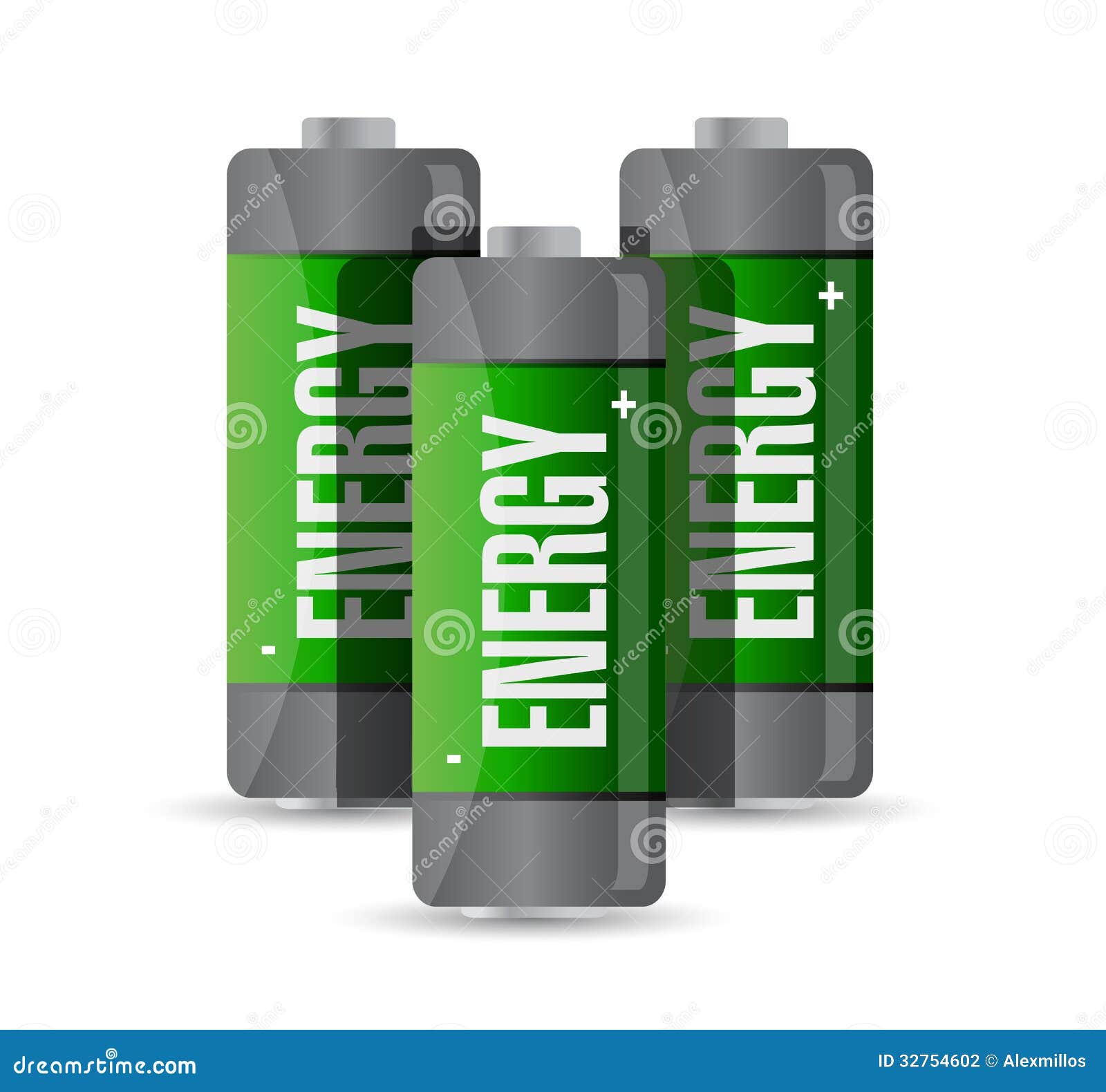 Energy Batteries. Illustration Design Stock Illustration - Illustration ...