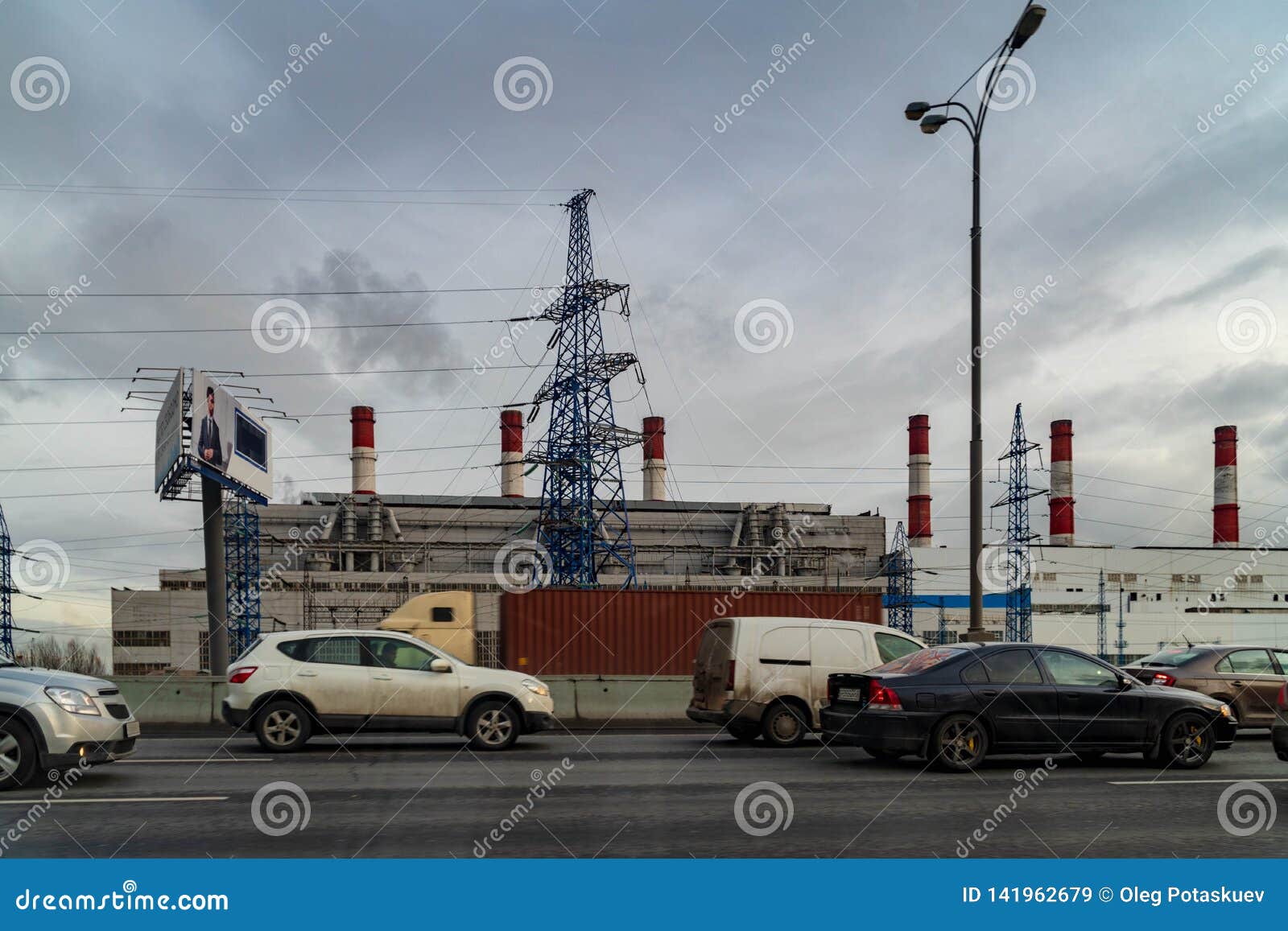 Energy in a Big City. Environmental Problems in Big Cities Stock Image ...