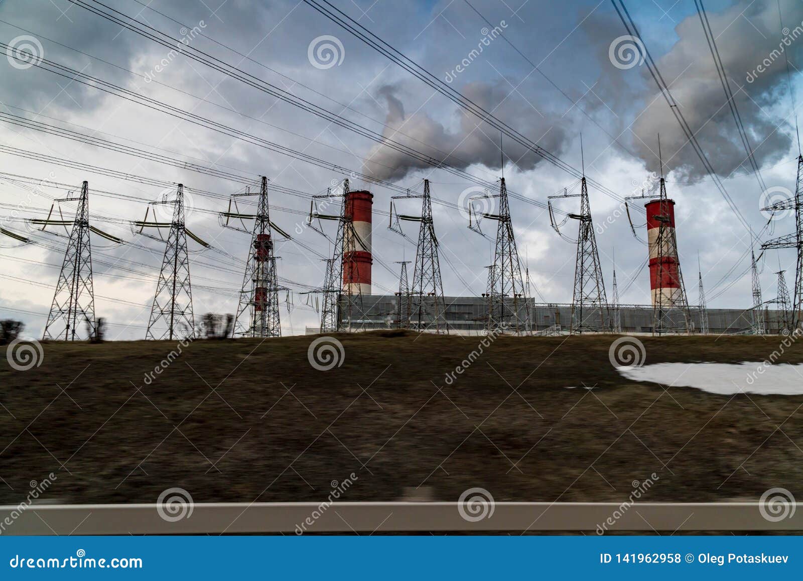 Energy in a Big City. Environmental Problems in Big Cities Stock Photo ...