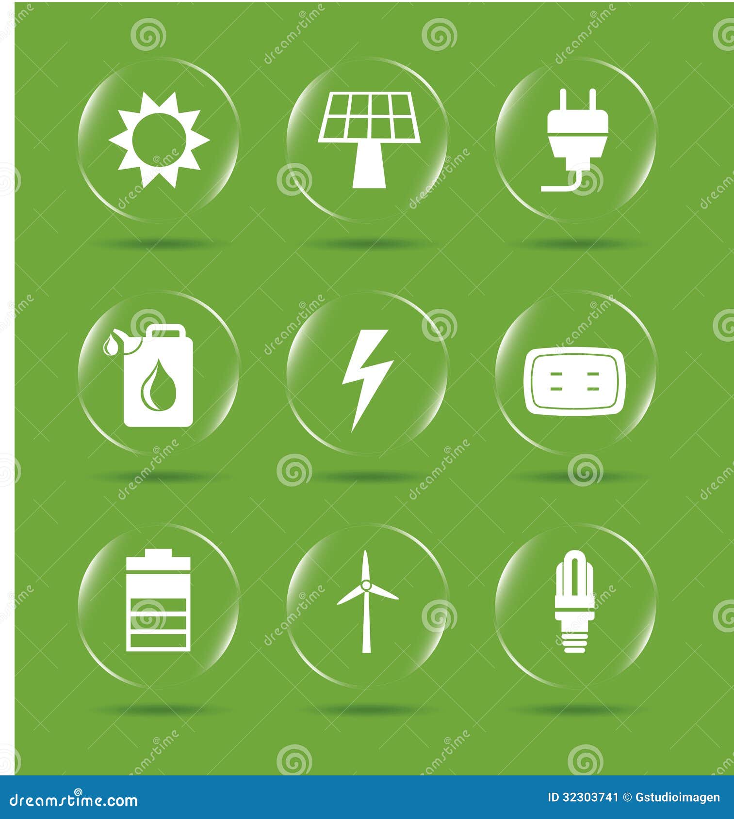 Energy bubbles stock vector. Illustration of economy - 32303741