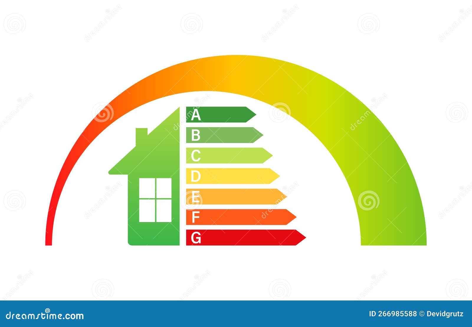 Energy Chart for Concept Design. Energy Efficiency Icon. Chart Concept ...