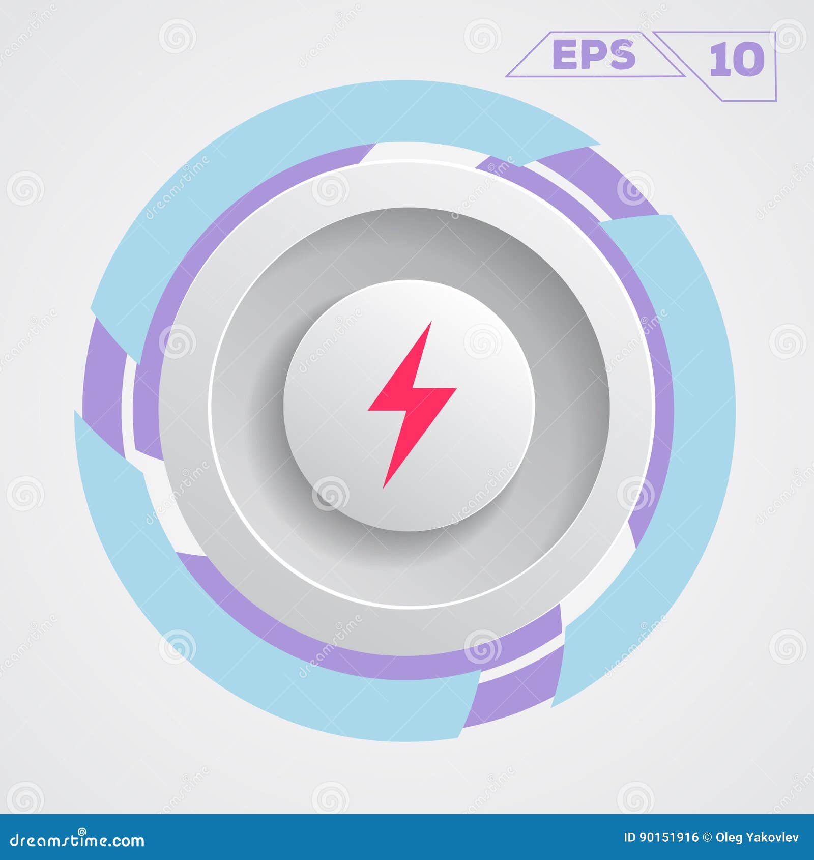 Energy circle icon stock vector. Illustration of icon - 90151916