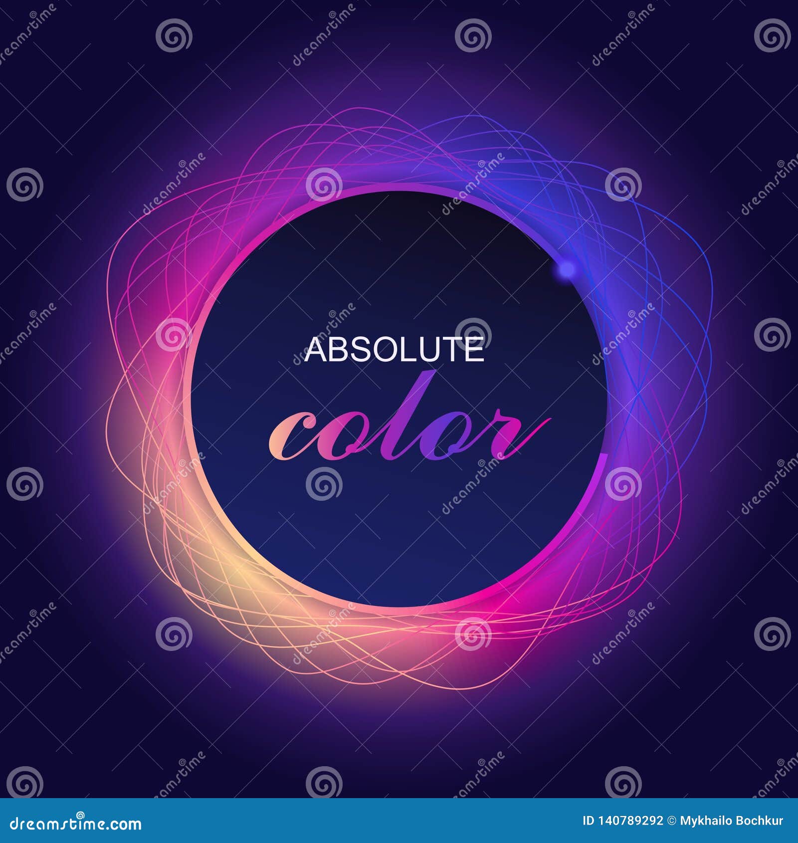 Energy circle wave stock vector. Illustration of vector - 140789292