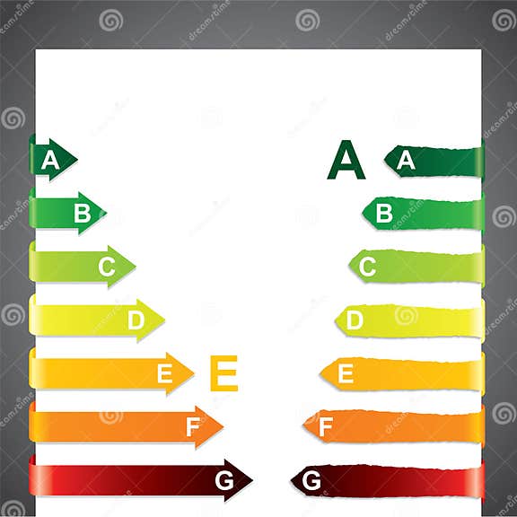Energy class chart stock vector. Illustration of arrow - 21546664
