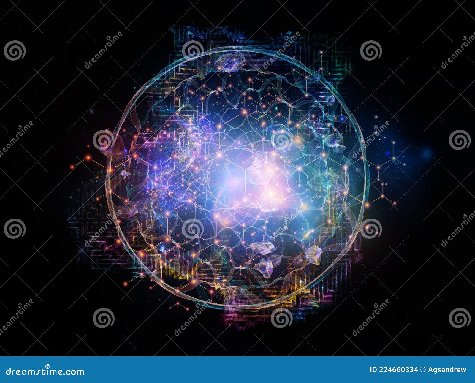 Energy Cluster stock illustration. Illustration of knowledge - 224660334