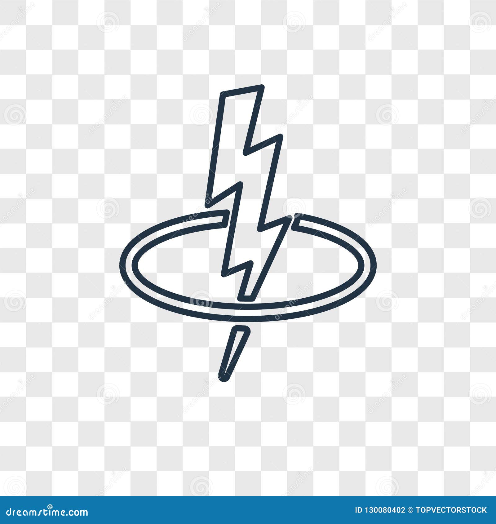 Energy Concept Vector Linear Icon Isolated on Transparent Background ...