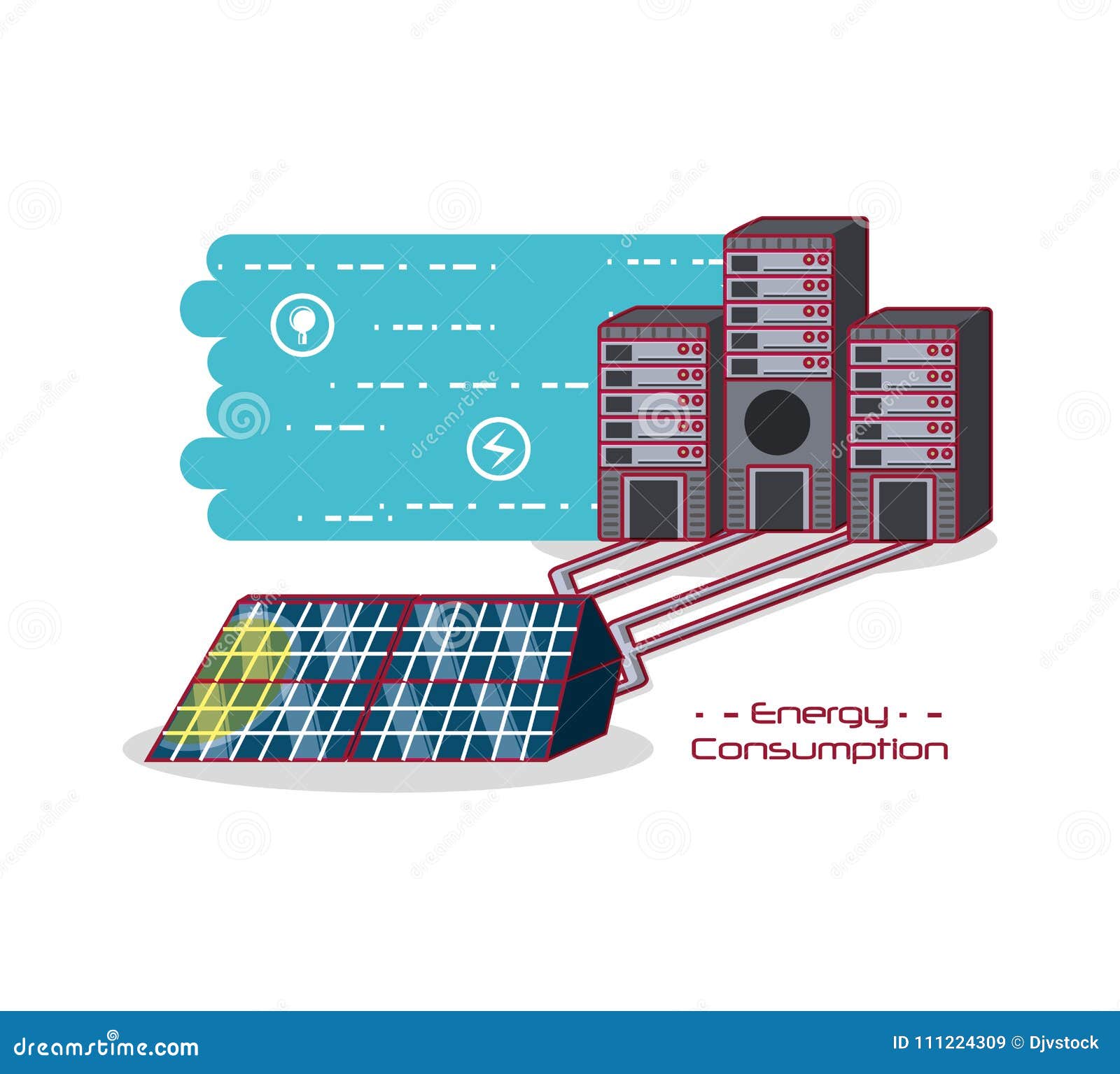 Energy consumption design stock vector. Illustration of rate - 111224309