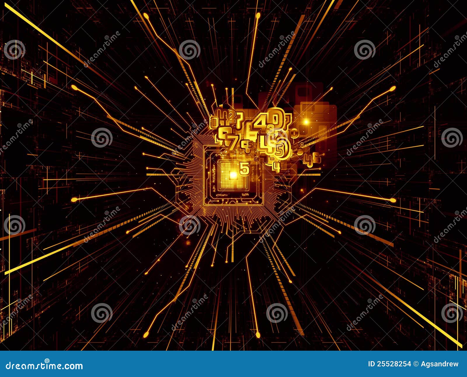 Energy of CPU stock photo. Image of backdrop, metaphor - 25528254
