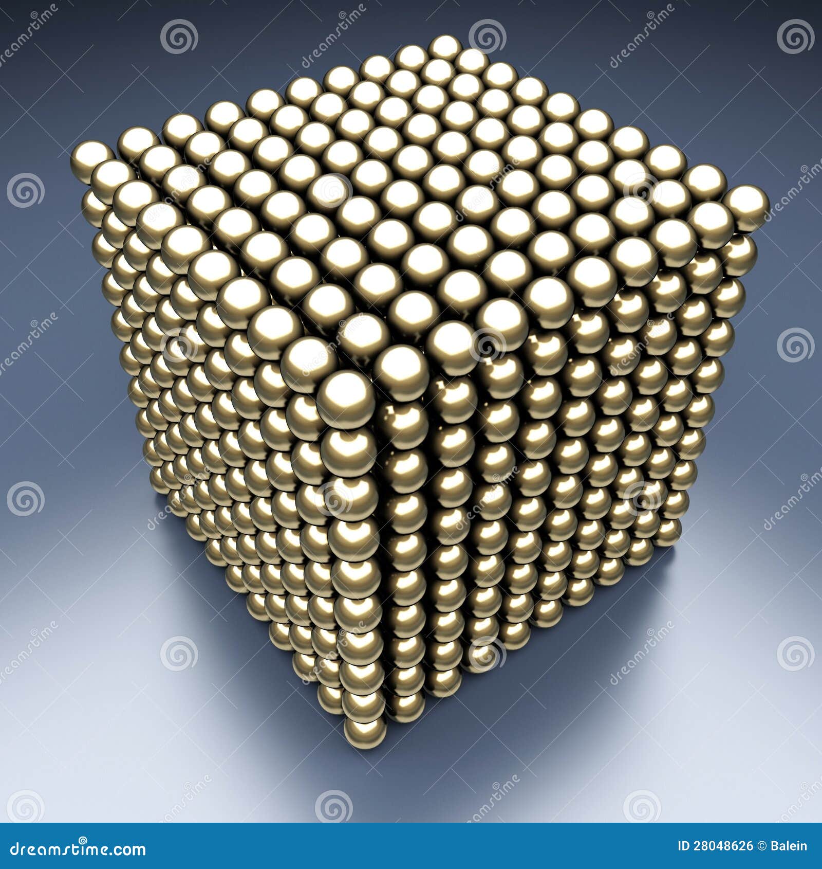 Energy cube from spheres editorial photo. Illustration of element ...