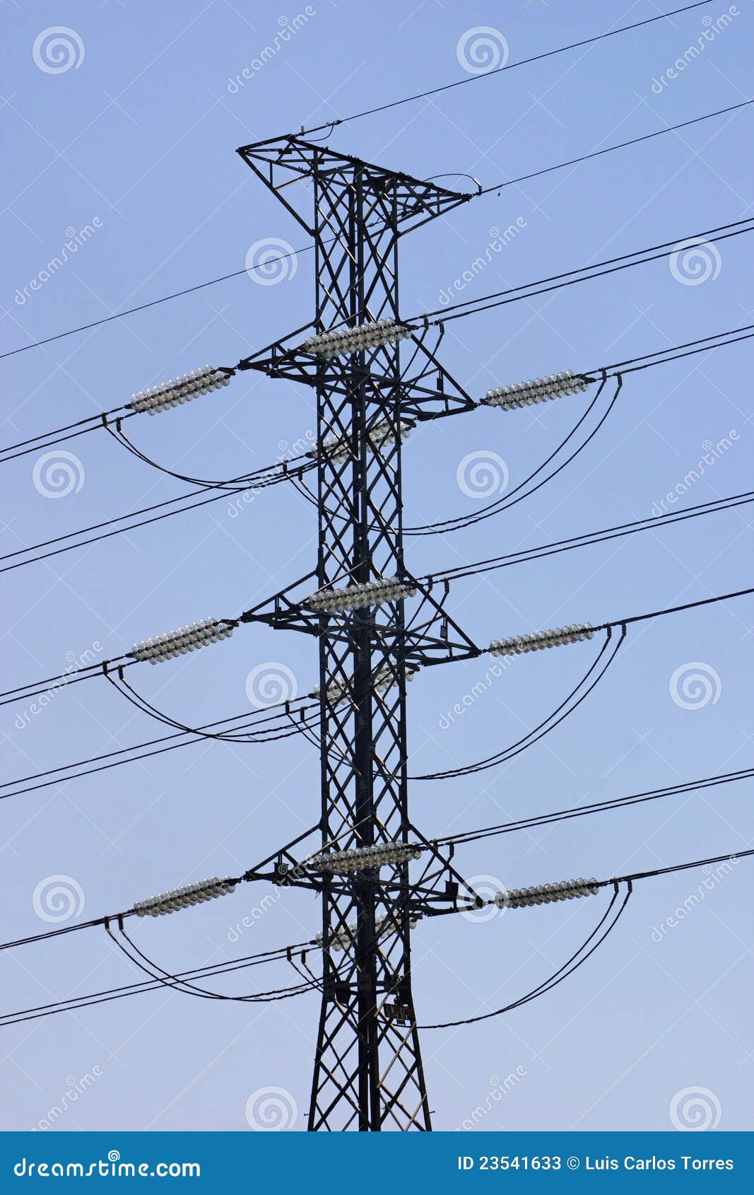 Energy distribution tower stock image. Image of posts - 23541633