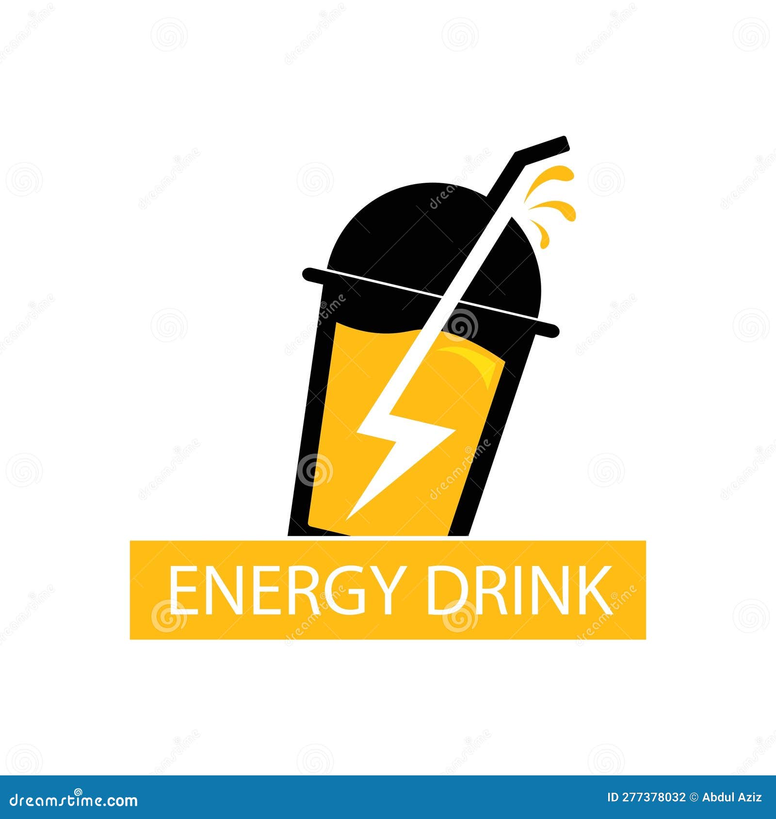 Energy Drink Icon Logo Vector Illustration Stock Vector - Illustration ...