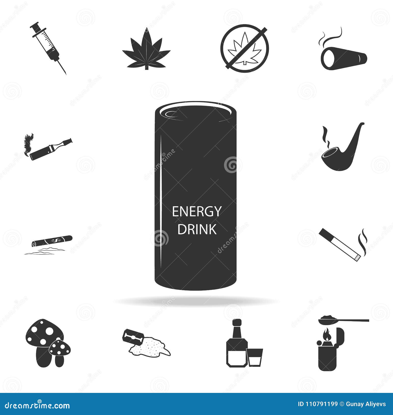 Energy Drink IconSet of Human Weakness and Addiction Element Icon ... Energy Drink IconSet of Human Weakness and Addiction Element Icon ...