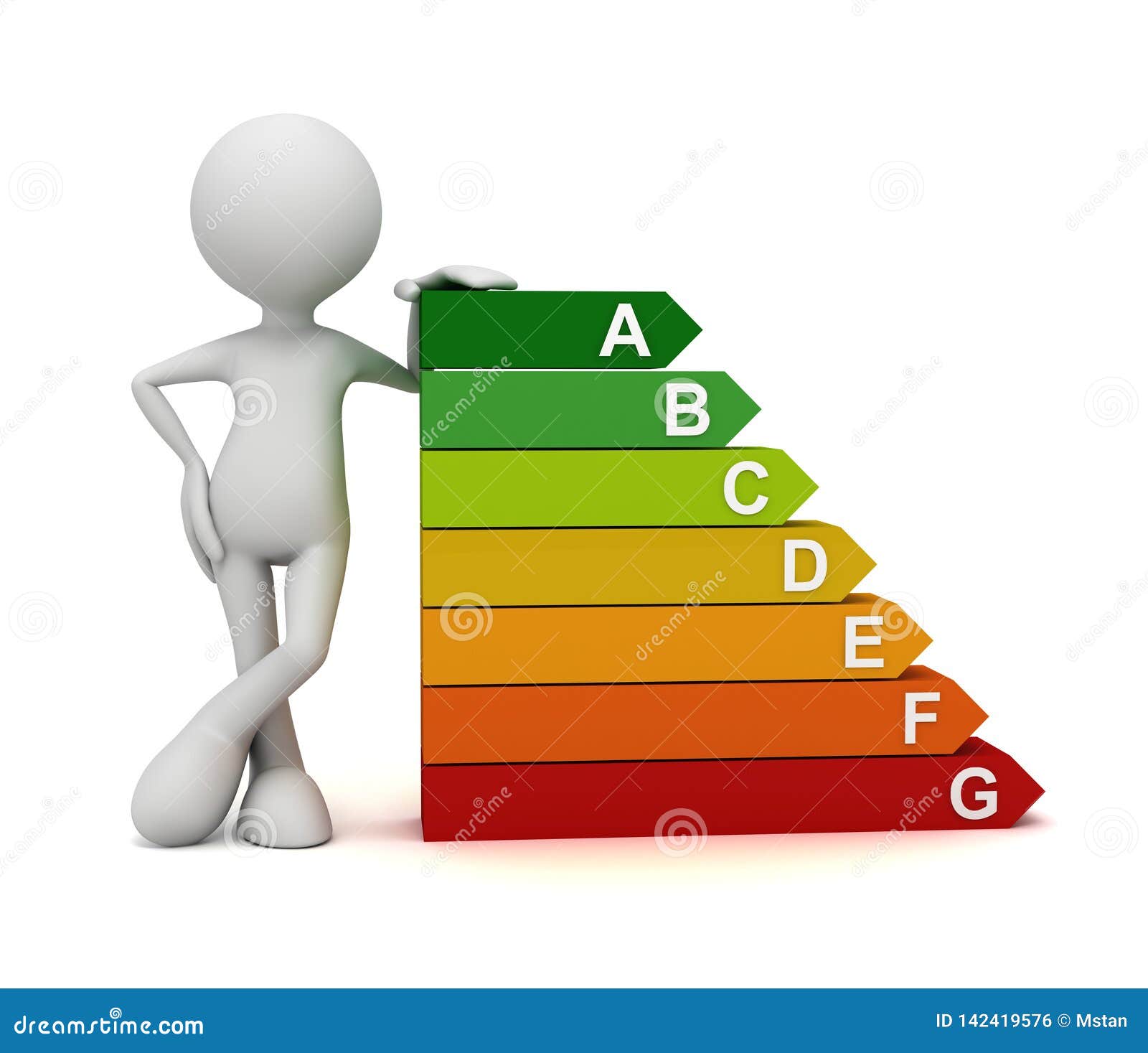 Energy Efficiency Bar Chart Concept 3d Illustration Stock Illustration ... Energy Efficiency Bar Chart Concept 3d Illustration Stock Illustration ...