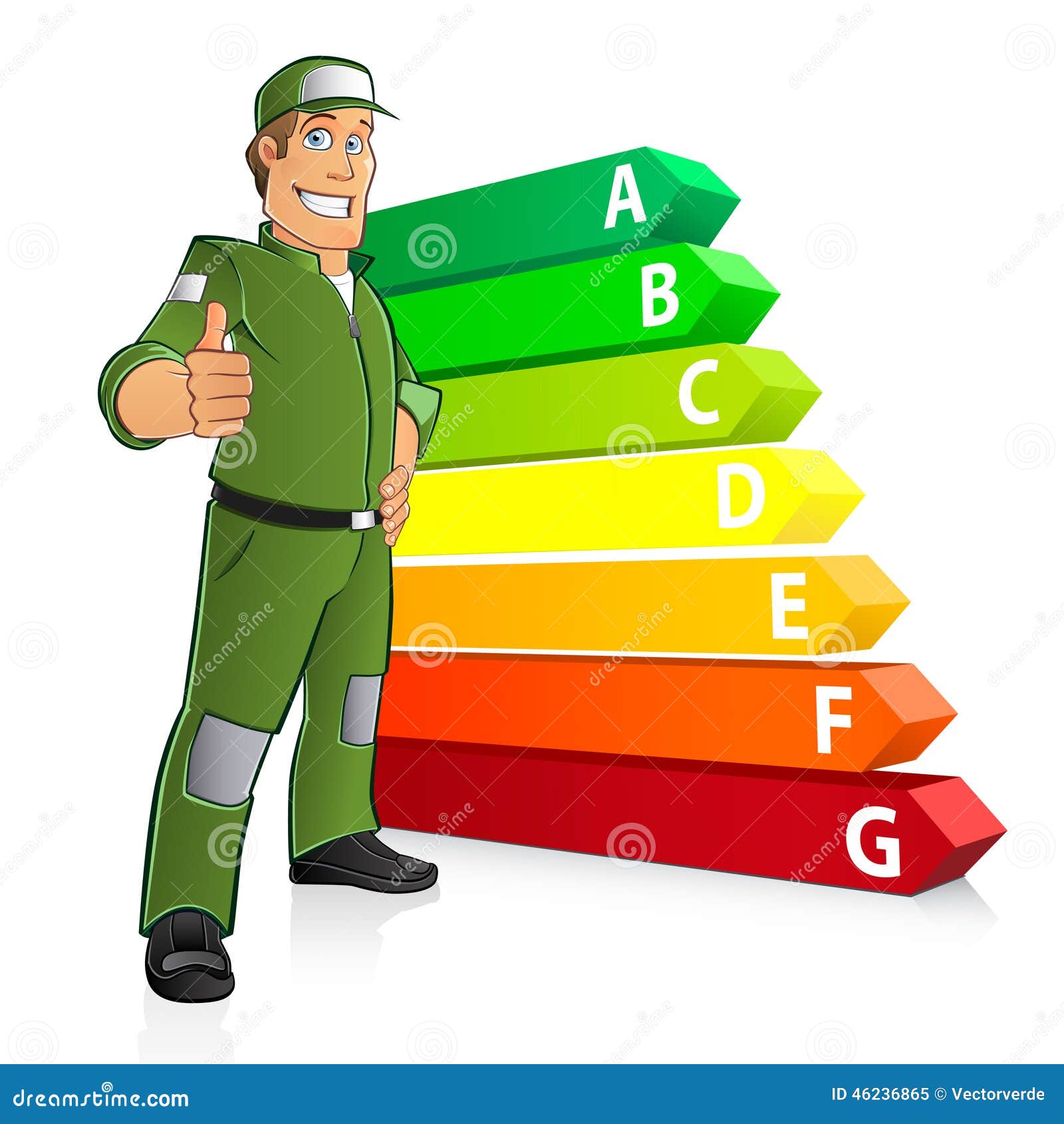 Energy Efficiency stock vector. Illustration of save - 46236865