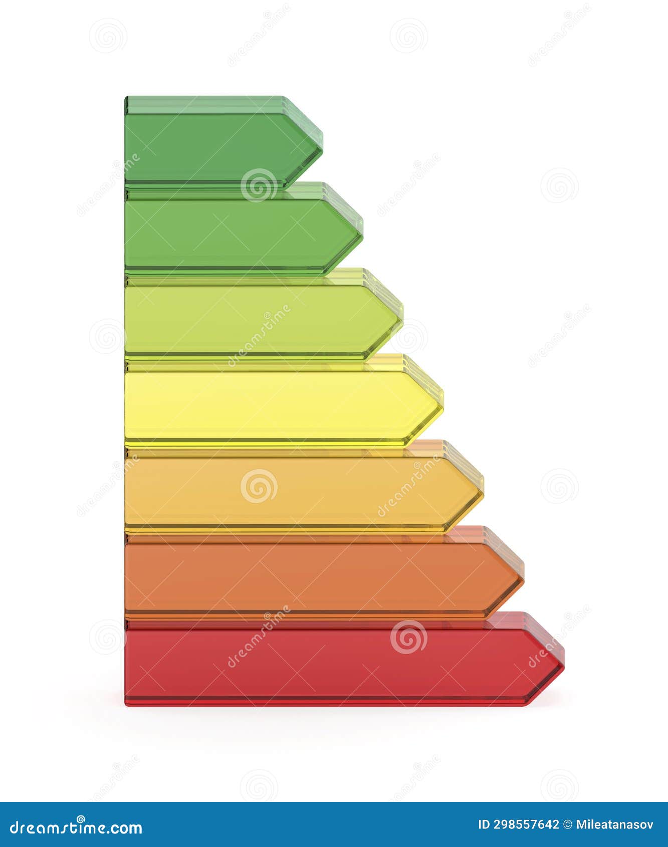 Energy efficiency chart stock illustration. Illustration of graph ...