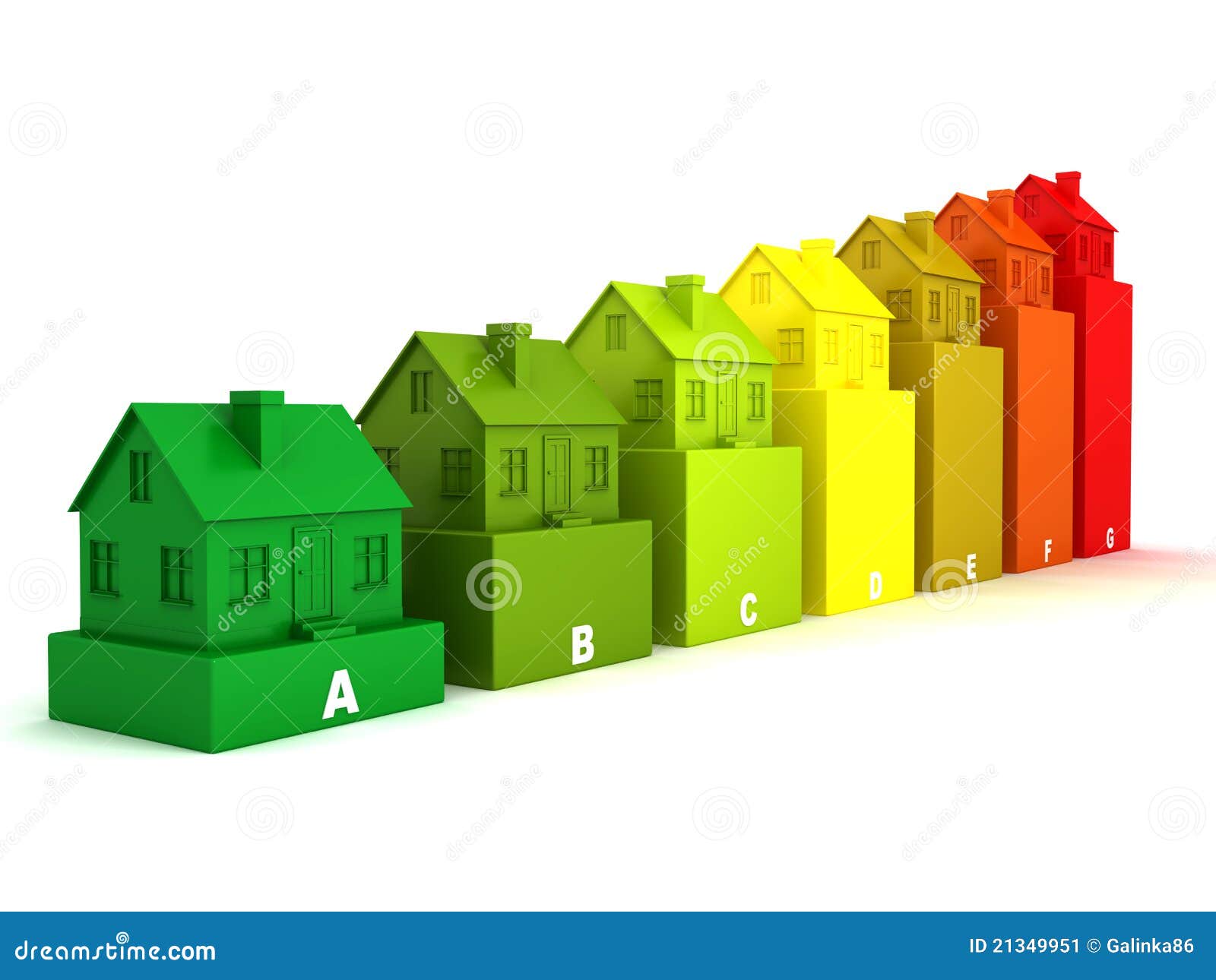 Energy efficiency graph stock illustration. Illustration of ...