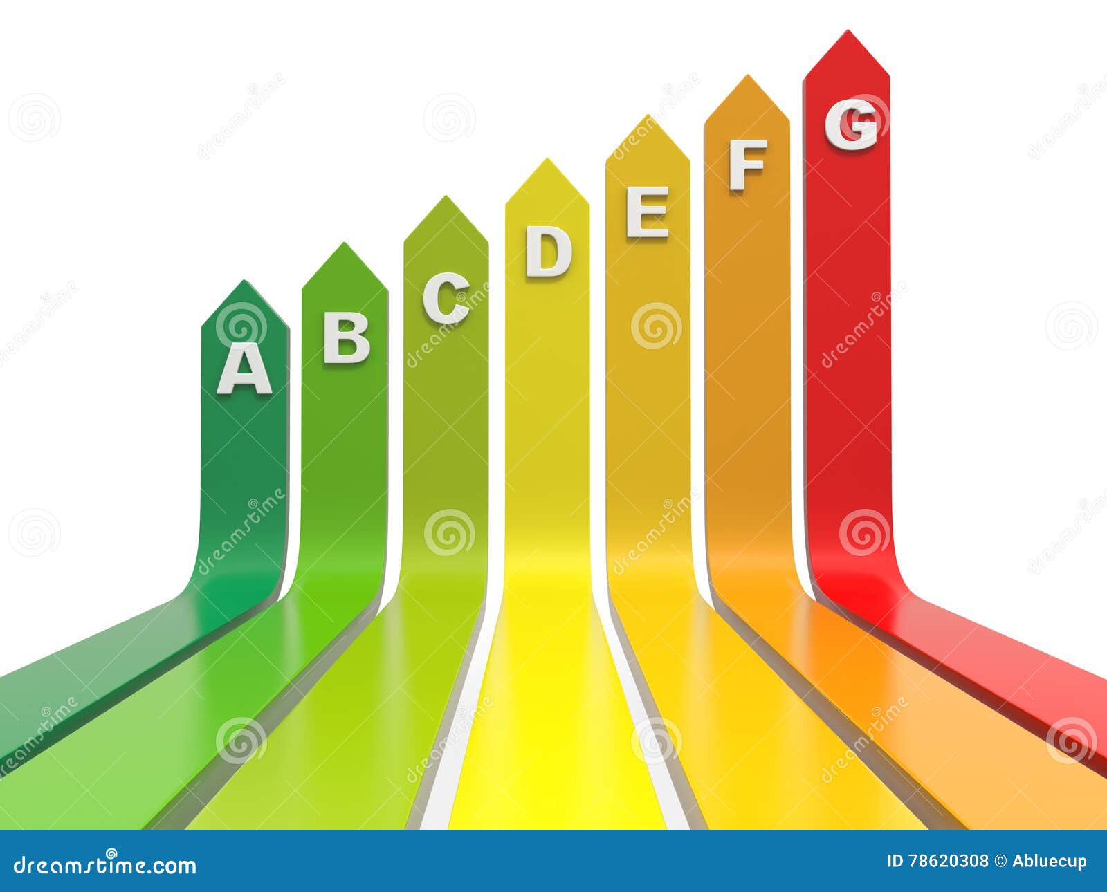 Energy efficiency graph stock illustration. Illustration of consume ...