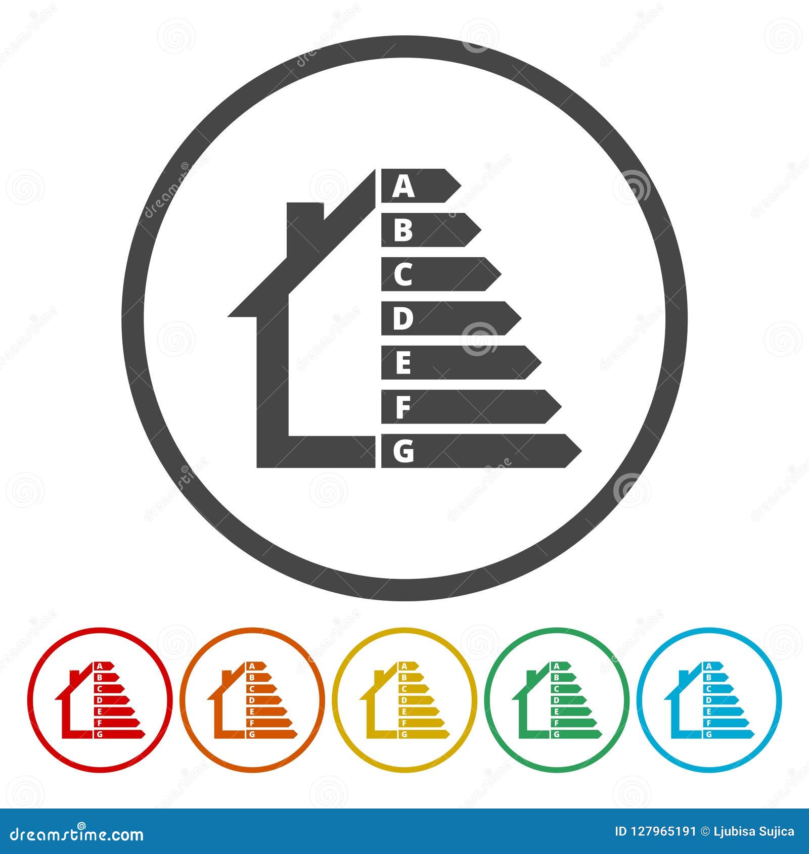 Energy Efficiency and Home Improvement Concept Stock Vector ...