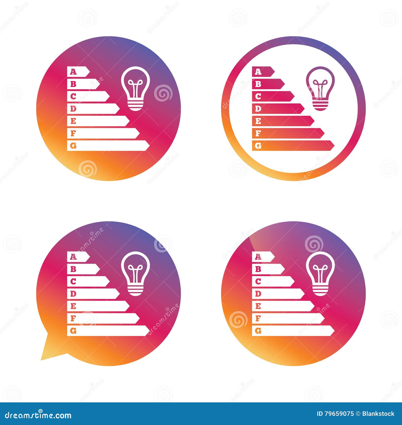 Energy Efficiency Icon. Electricity Consumption. Stock Vector ...